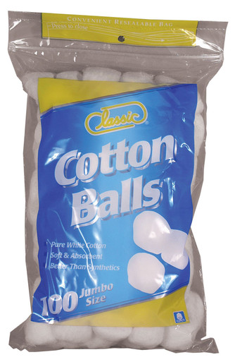 Classic Cotton Balls - Jumbo 100 ct - Fore Supply Company