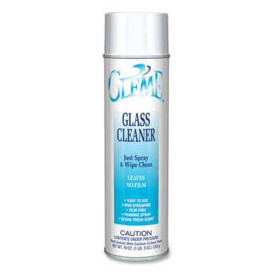 Claire Gleme Glass Cleaner - 19 oz. Aerosol - Fore Supply Company