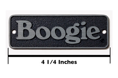 Logo Panel - Boogie - 4 1/4" - Die Cast - MESA/Boogie