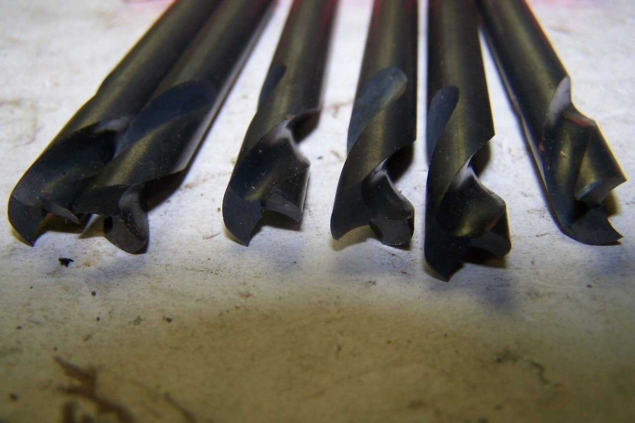 6) NEW NYTD INDUSTRIES FISHTAIL DRILL BITS 11/32" X 3" 20910343 #20 ...