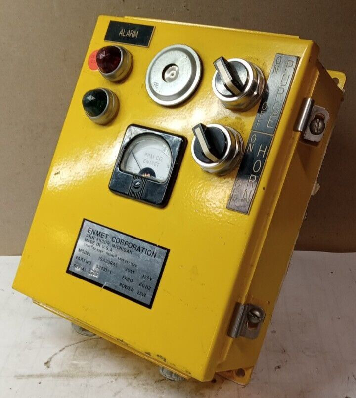 ENMET GAS MONITOR CONTROL UNIT 120 VAC 25 WATT 03410-1 ISA33RAL - C & G ...