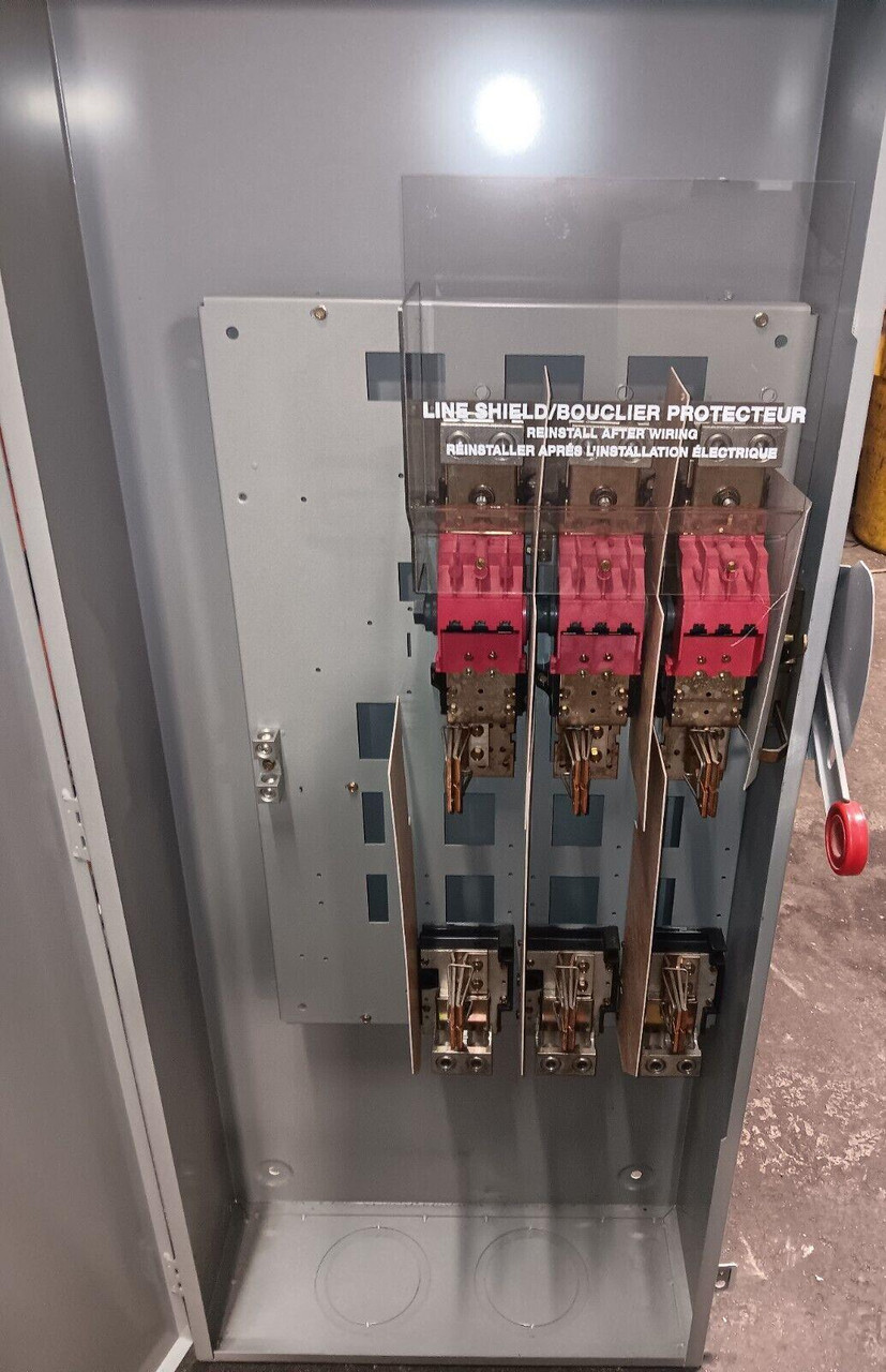 NEW EATON DH366FGK 600 AMP SAFETY DISCONNECT SWITCH 3 POLE FUSIBLE 600 ...