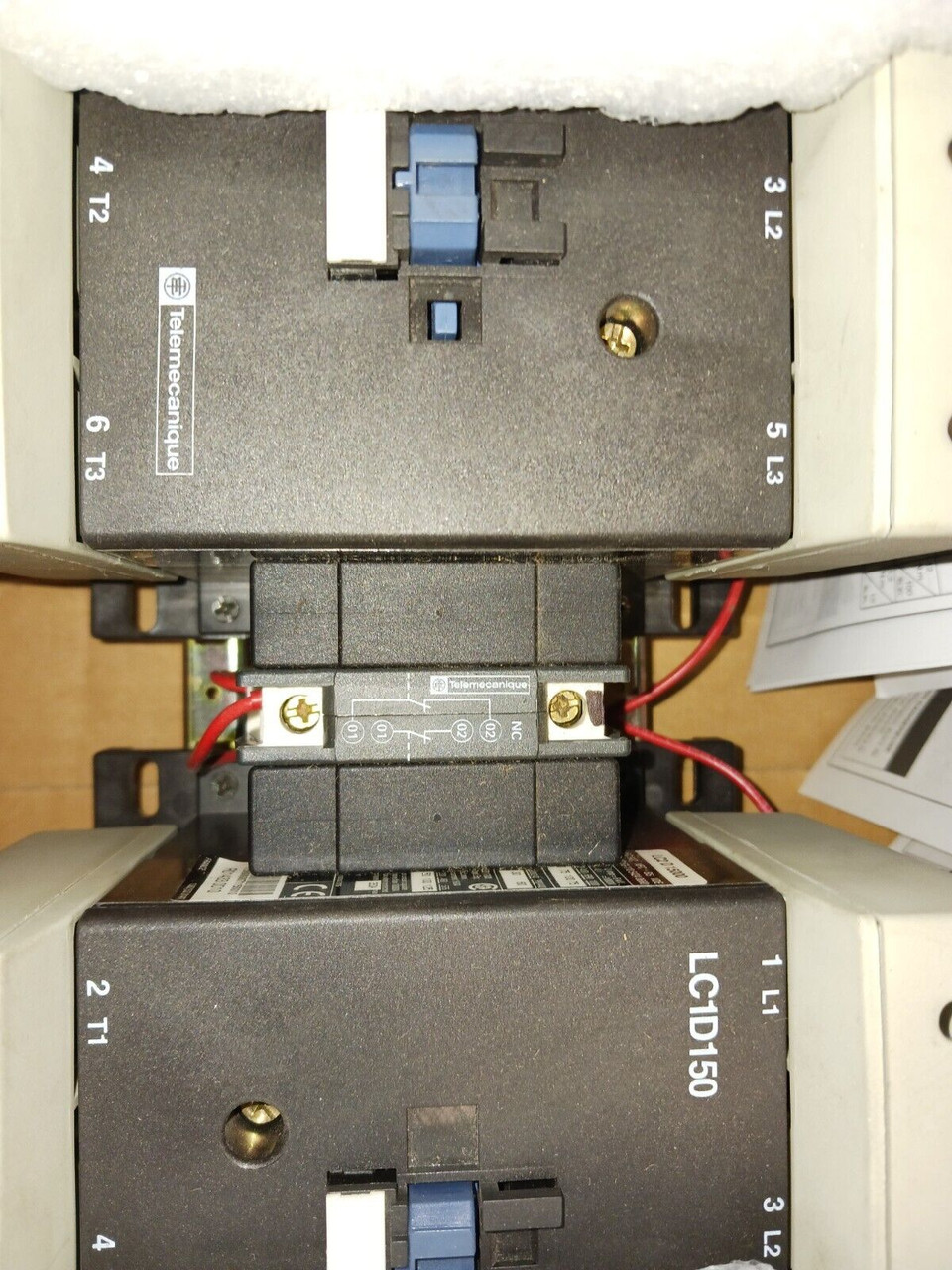 NEW TELEMECANIQUE LC1D150 REVERSING CONTACTOR 100 HP 115 V COIL LC2 ...