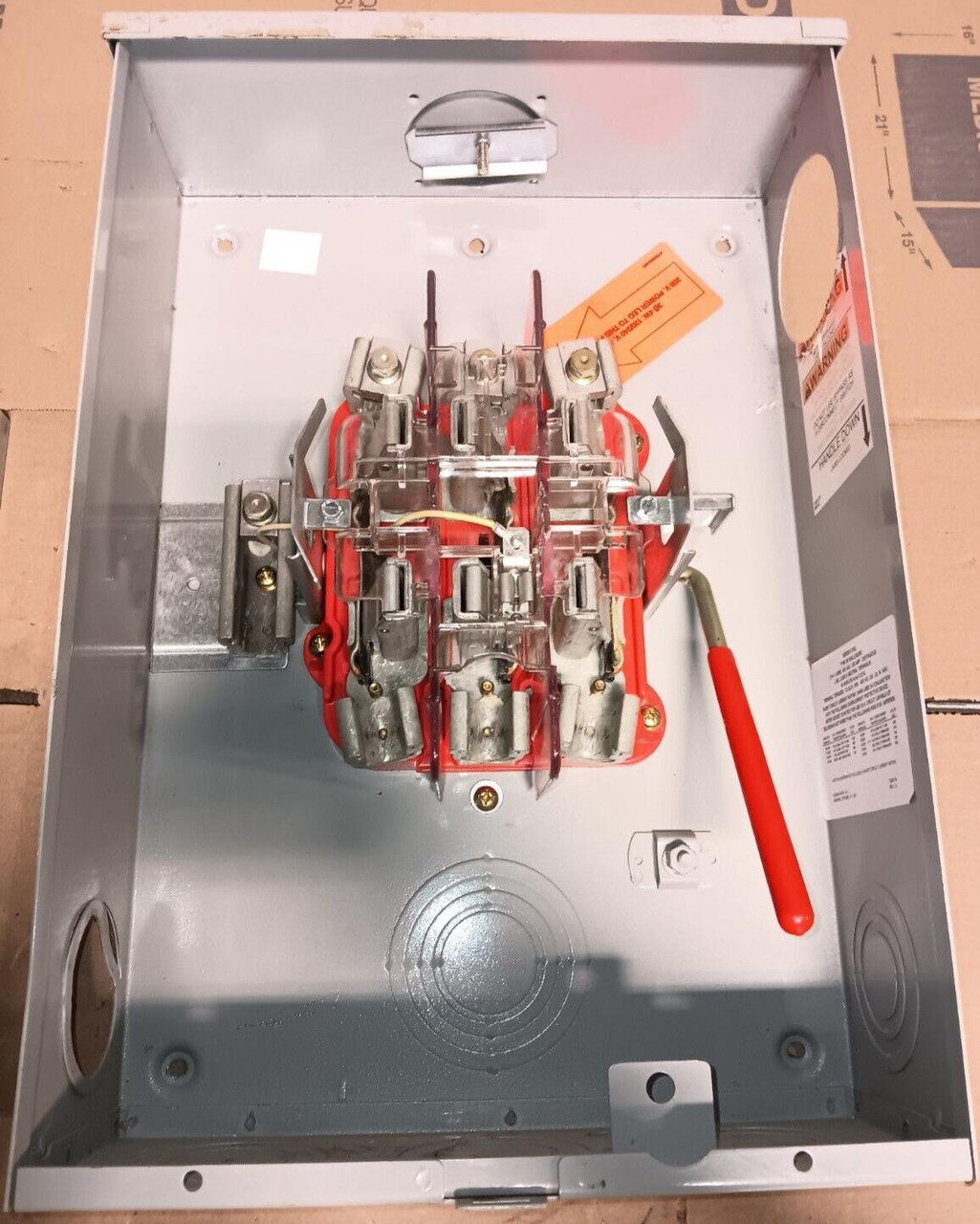 MILBANK U9700L 200 AMP RINGLESS METER SOCKET LEVER BYPASS 7-JAW 600V 3Ø ...