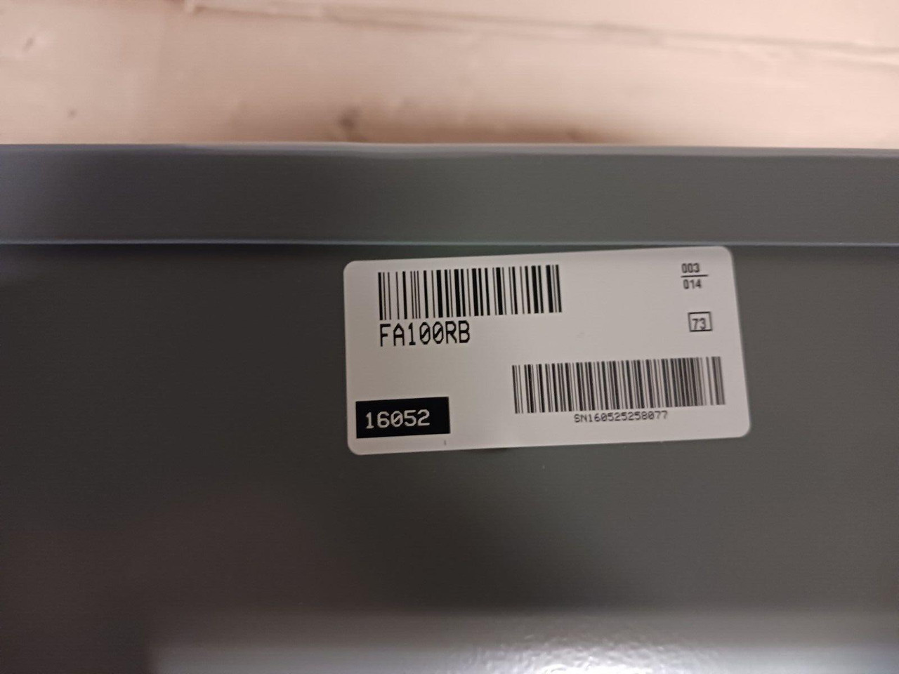 NEW SQUARE D FA100RB 100 AMP TYPE 3R CIRCUIT BREAKER ENCLOSURE 600 VAC ...