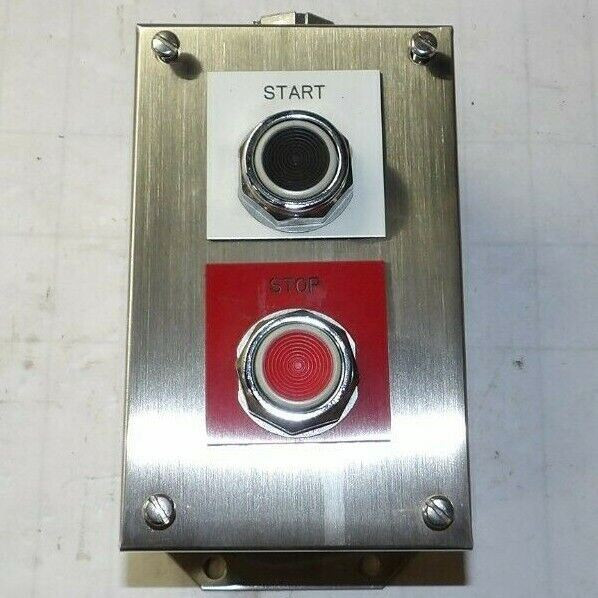 NEW SQUARE D 2 BUTTON STAINLESS STEEL PUSHBUTTON CONTROL STATION ...