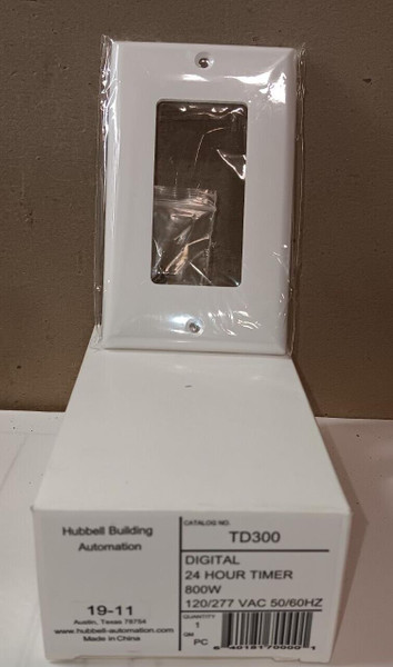 NEW HUBBELL TD300 DIGITAL 24 HOUR TIMER 800W 120/277 VAC - C & G ...