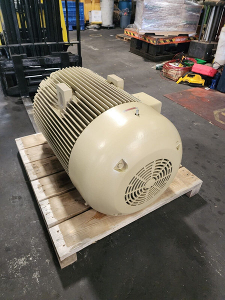 NEW GE 150 HP ELECTRIC MOTOR 2300 VAC 3 PHASE 3580 RPM 449TS FRAME TEFC ...