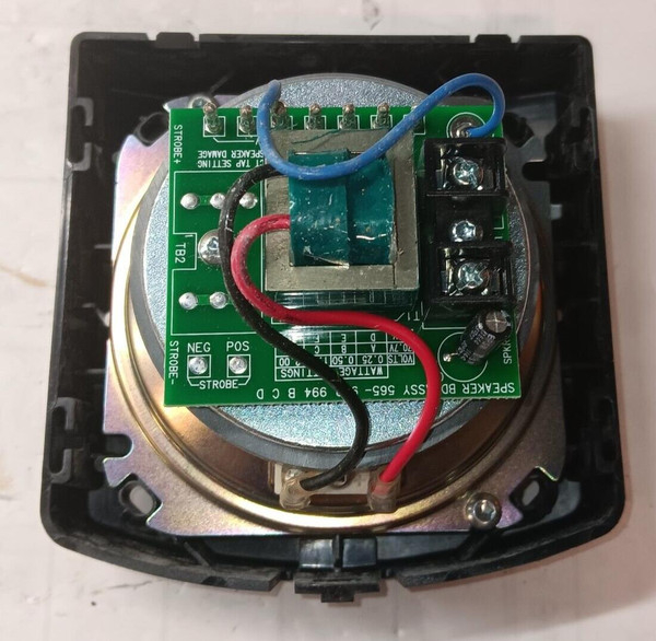 NEW SIMPLEX 4902-9716 FIRE ALARM SPEAKER 25V RED "FIRE" MARKED - C & G ...