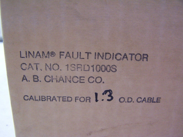 NEW AB CHANCE LINAM FAULT INDICATOR CALIBRATED FOR 1.3 OD CABLE ...