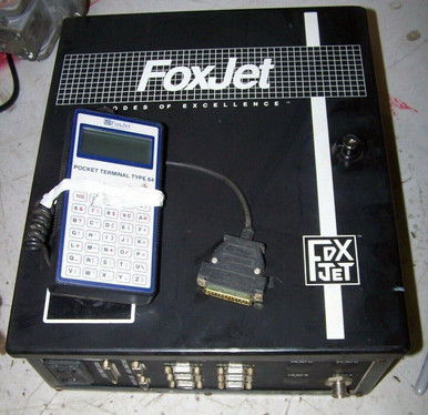 FOXJET PRINT CONTROLLER W/ POCKET TERMINAL TYPE 64 110/120 VAC 3 AMP ...