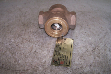 NEW JACOBY TARBOX 1" FNPT BRONZE SIGHT FLOW INDICATOR 150 PSI 10.3 PSIG ...