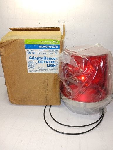 NEW EDWARDS 52R-N5 ADAPTABEACON ROTATING LIGHT 120 VAC 60 HZ - C & G ...
