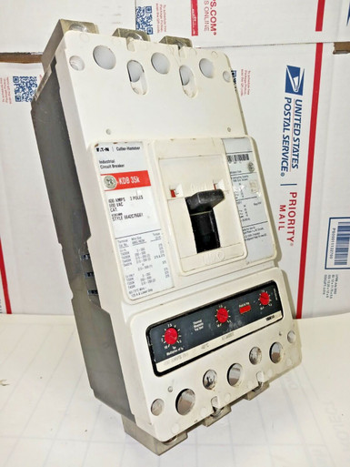 CUTLER HAMMER KDB3400 400 AMP CIRCUIT BREAKER 3 POLE 600 VAC W/ KT3400T ...