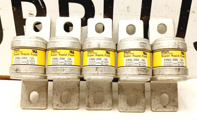 5) NEW FUJI 200 AMP SUPER RAPID FUSES 600 VAC / VDC CR6L-200 LOT OF 5 ...