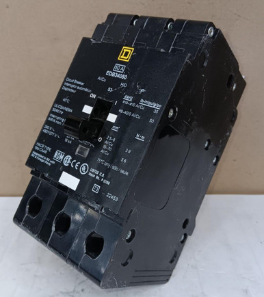 NEW SQUARE D EDB34050 BOLT-ON CIRCUIT BREAKER 50 AMP 3 POLE 480 VAC - C ...