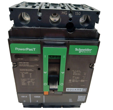 NEW SQUARE D 150 AMP POWERPACT CIRCUIT BREAKER 3P 600 VAC HGL36150 - C ...