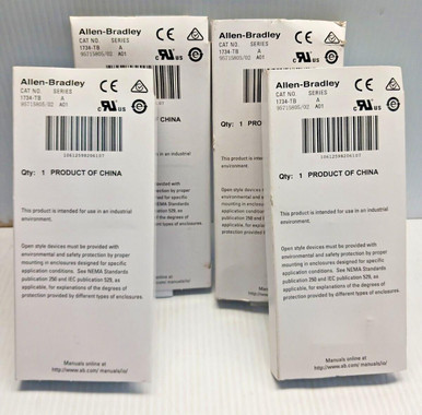NEW LOT OF 4 ALLEN BRADLEY 17340TB I/O MODULE TERMINAL BASE - C & G ...