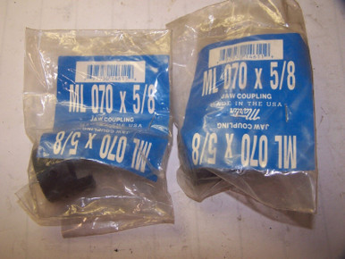 2) NEW MARTIN JAW COUPLING 3/16 X 3/32 KEYWAY ML070 5/8 BORE LOT OF 2 ...