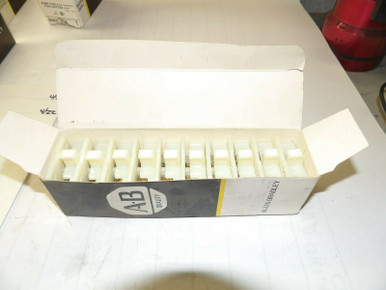 10) NEW ALLEN BRADLEY 10 AMP TERMINAL BLOCK 600 V 1492-CE9 LOT OF 10 ...