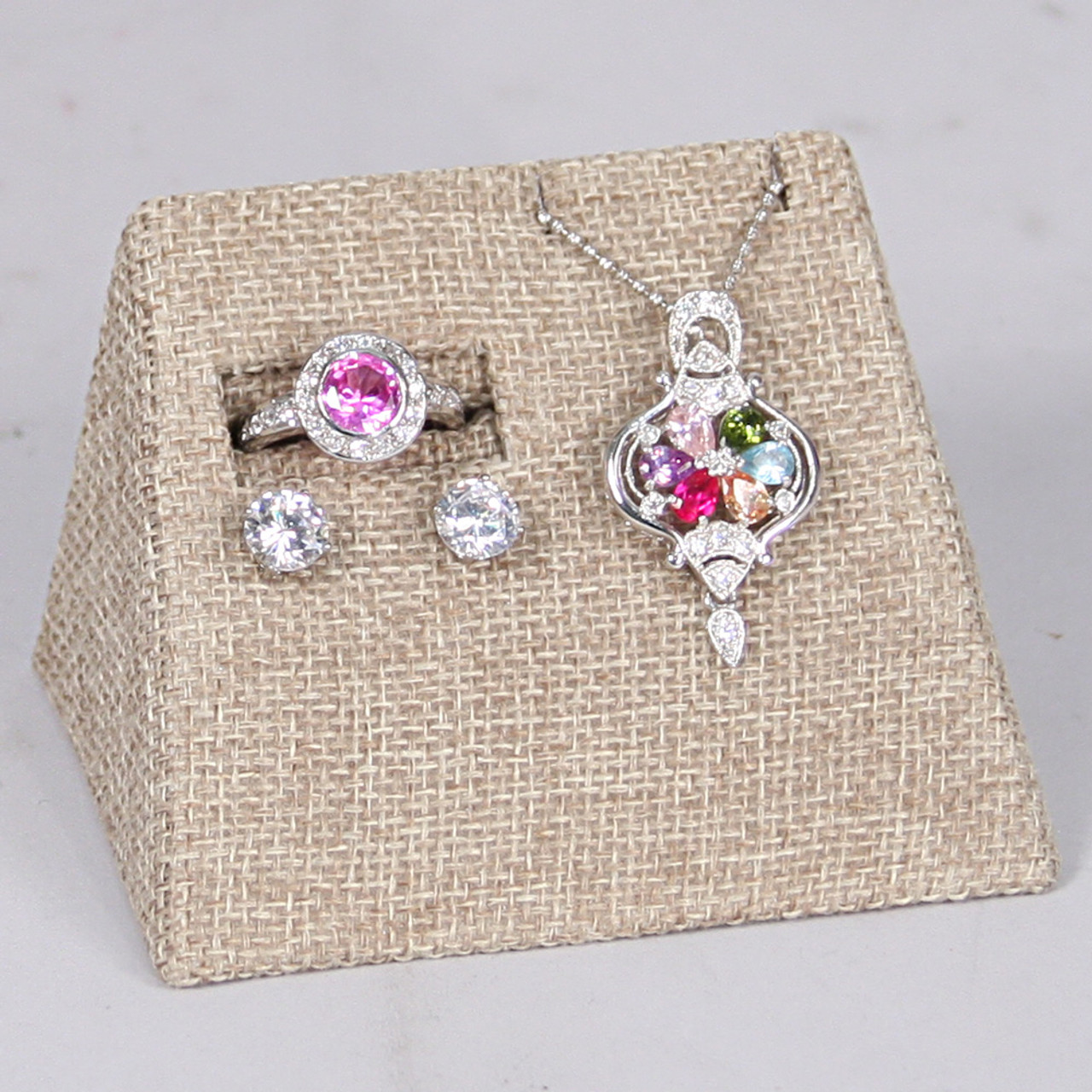 Jewelry Displays - Mini Wedge Displays-In Showcase - Ed's Box & Supply Inc.