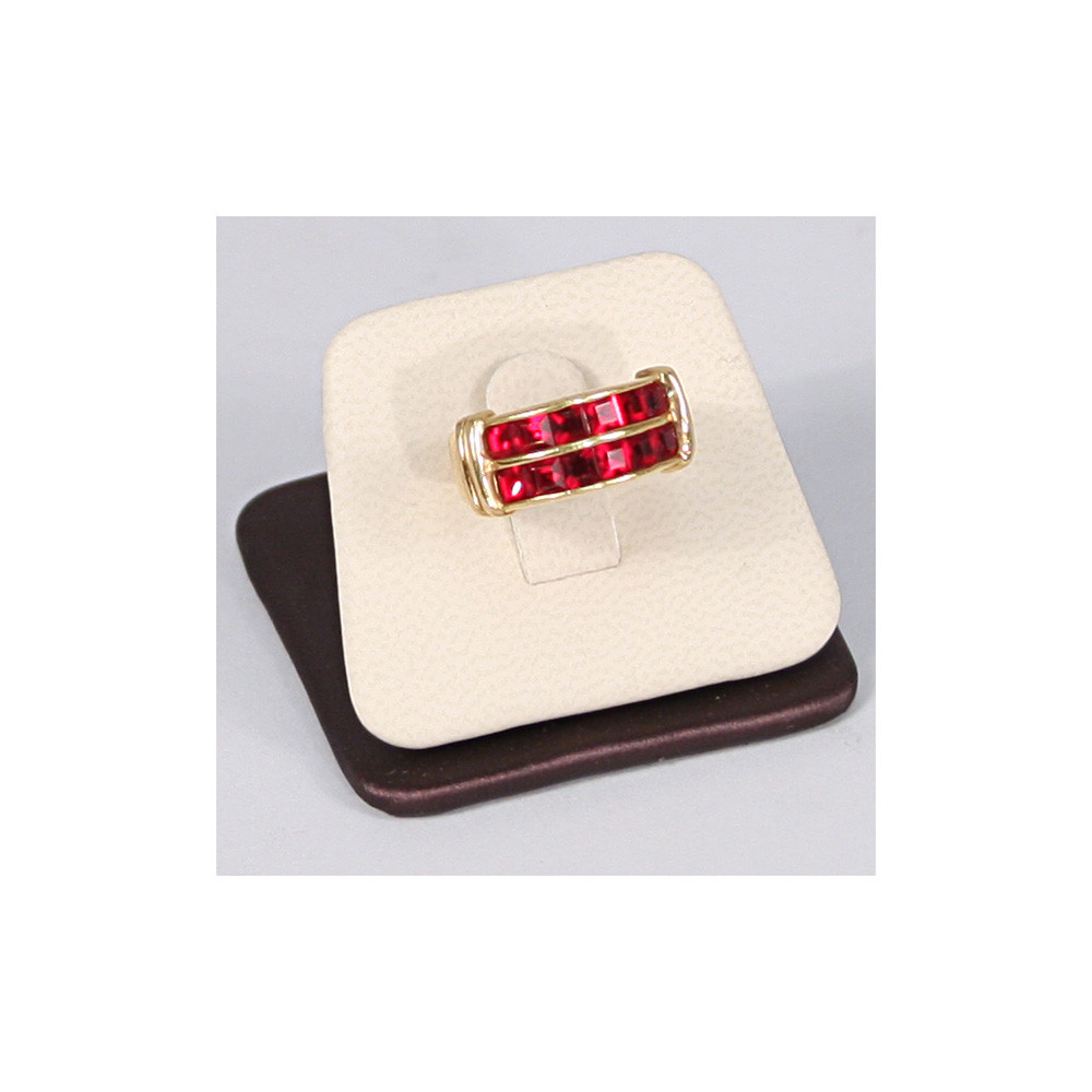 Ring Clip Display, 1 7/8" x 1 7/8" x 1 1/4"H, Premium Beige With Steel ...