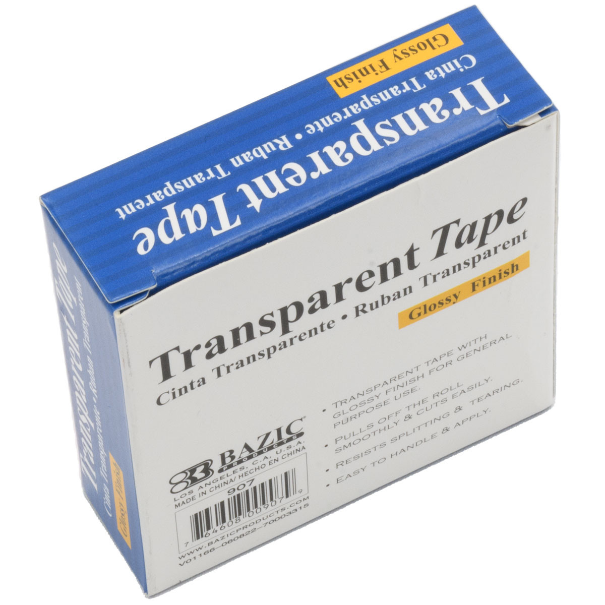 Transparent Tape (Glossy Finish) - Ed's Box & Supply Inc.