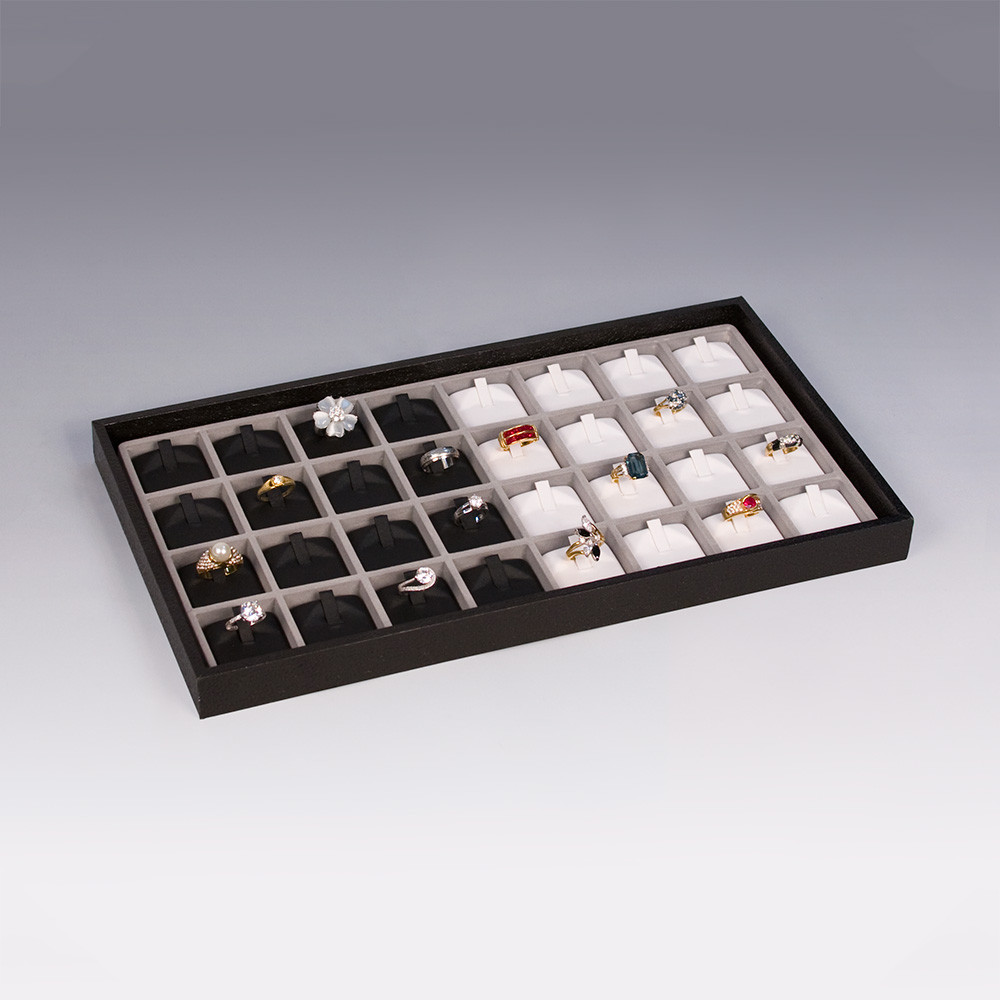 Single Ring Display, 1 3/8" x 1 5/8" x 1/2", Metal Cover Leather - Ed's ...