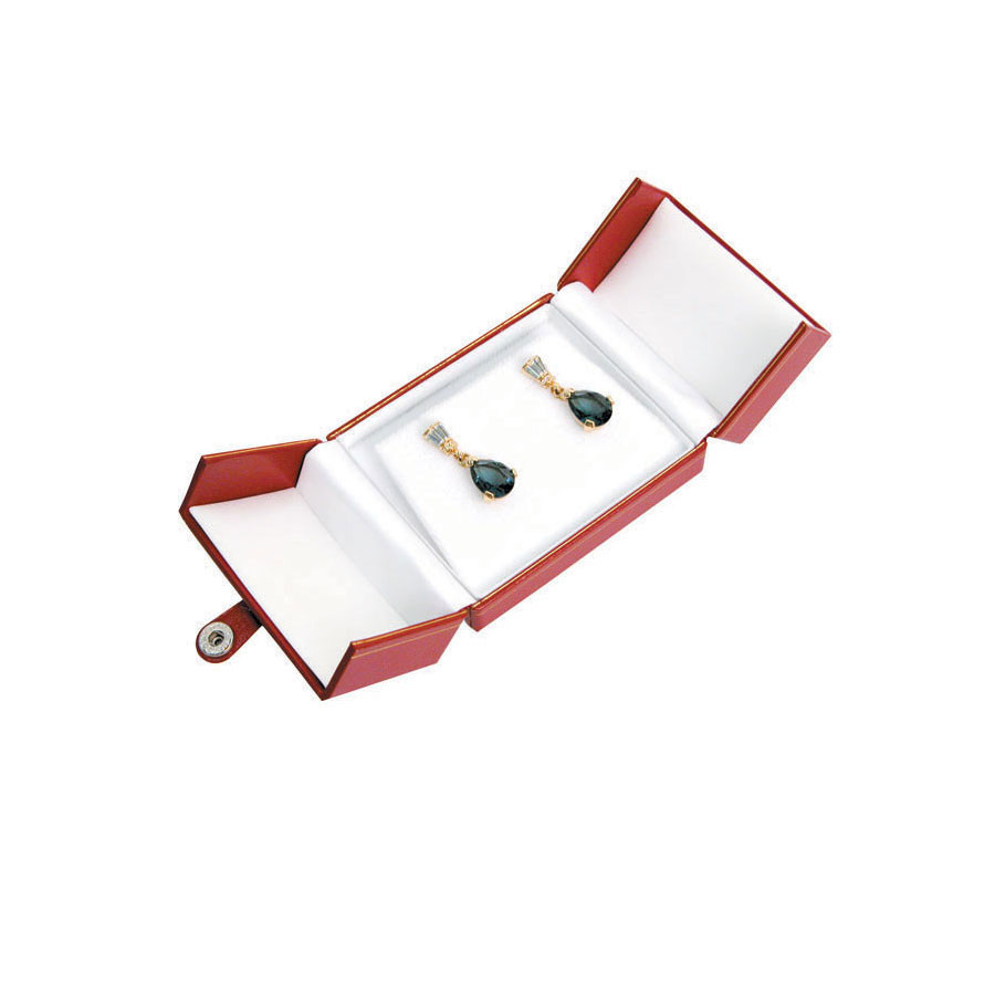 Cartier Style Two Door Earring & Pendant Box 3.5" x 3" x 1.5"H (BE9 ...