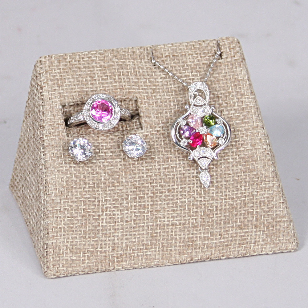 Jewelry Displays - Mini Wedge Displays-In Showcase - Ed's Box & Supply Inc.