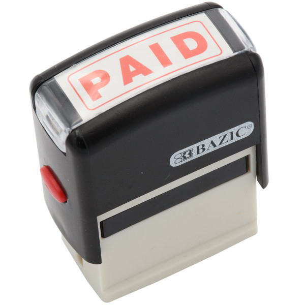 "Paid" Self Inking Rubber Stamp (EB-6303) - Ed's Box & Supply Inc.