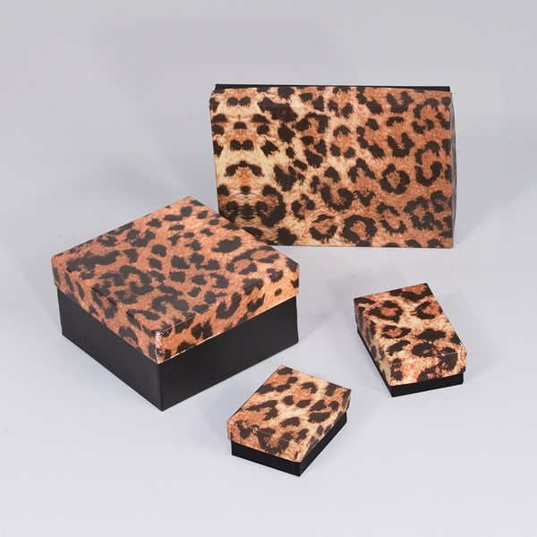 Leopard Cotton Filled Boxes(Choose from various sizes), price for 100 ...