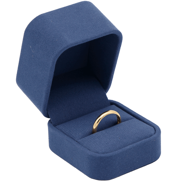Blue Ring Box – Luxury Microfiber Engagement & Wedding Ring Box | EdsBox