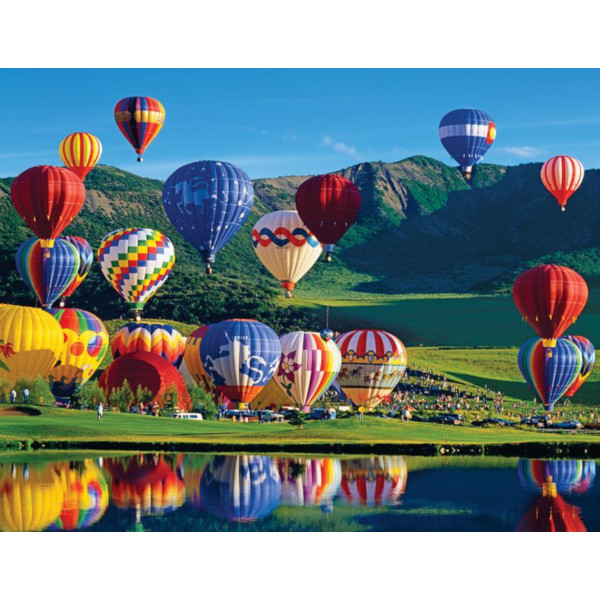 Balloon Bonanza Jigsaw Puzzle: 350pc - King Kong Hobbies