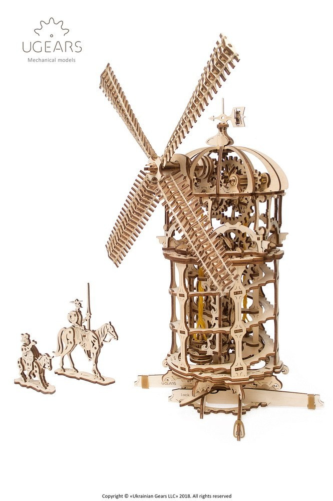 UGears Windmill Mechanical Model - King Kong Hobbies