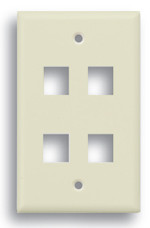 Keystone 4 Port Face Plate Beige