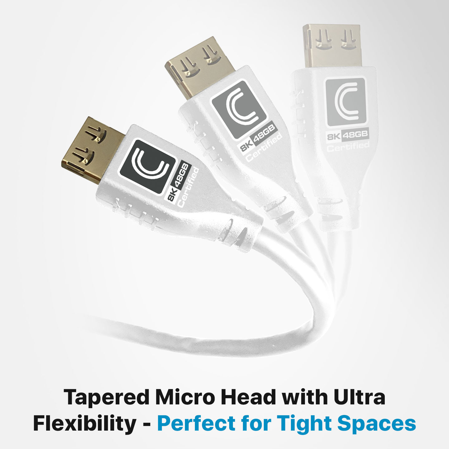 Comprehensive MicroFlex™ 4K HDMI Cable White 3ft