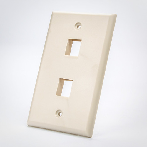 Keystone 2 Port Face Plate Beige