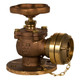 FIRE/DECKWASH VALVE DIN BRONZE, FLANGE & STORZ ANGLE #912 50MM - Kyodo USA