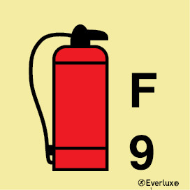 Everlux 150x150 9 L Foam Fire extinguisher sign | IMPA 336091 - Kyodo USA