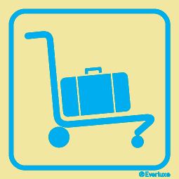 Rigid plastic 400x400 Baggage cart/ trolley | IMPA 332416 - Kyodo USA
