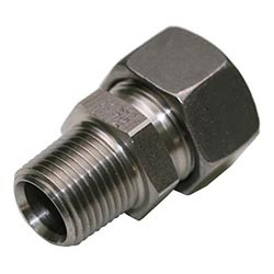 CONNECTOR MALE STAINLESS STEEL, FLARELESS 10MMXPT1/4 - Kyodo USA