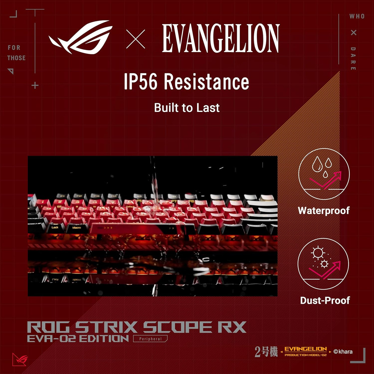 ROG x EVA (Neon Genesis Evangelion) Unit-02 Strix Scope RX Keyboard