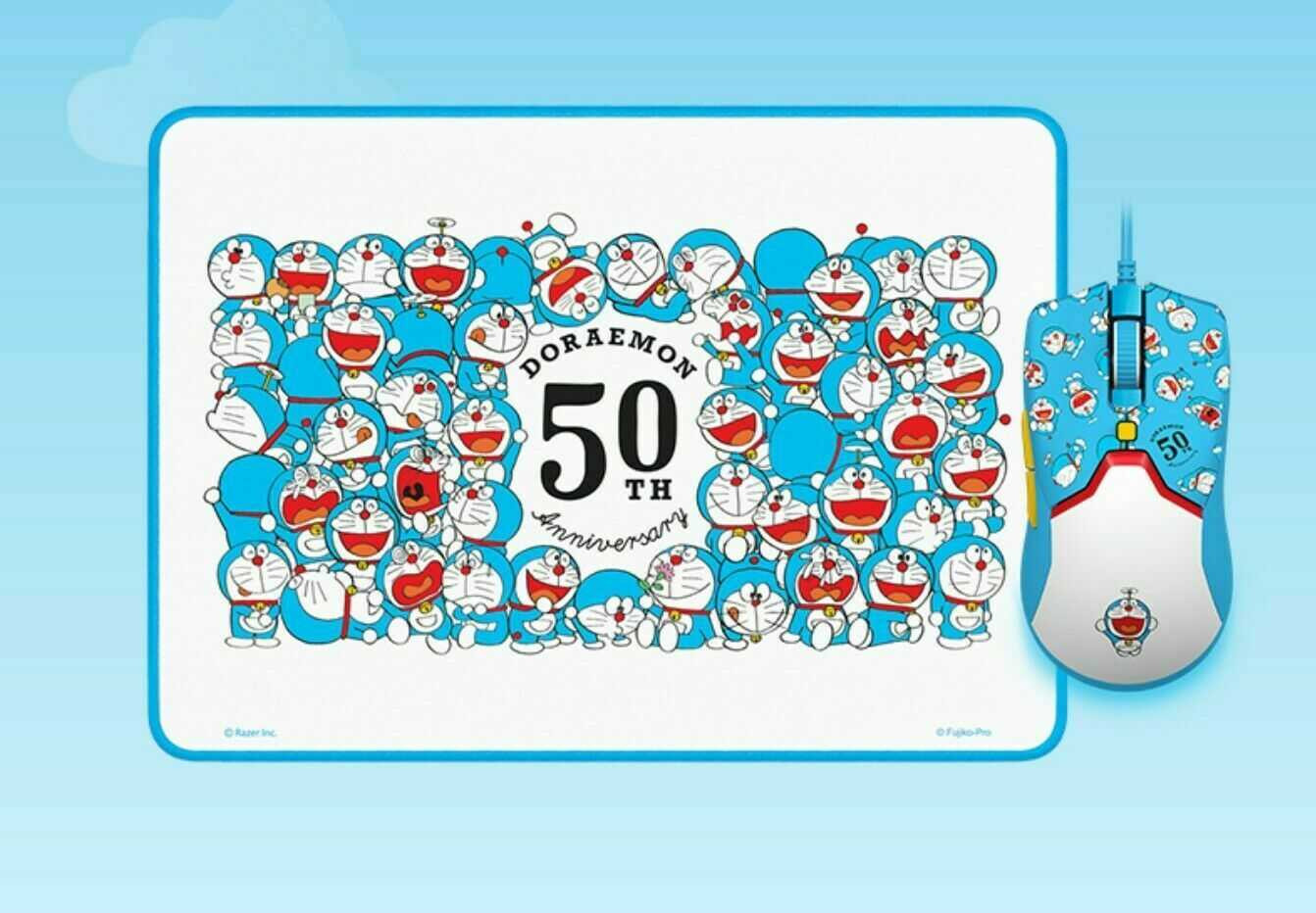 RAZER x Doraemon 50th Anniversary Keyboard + Mouse＋Mousepad Bundle ...