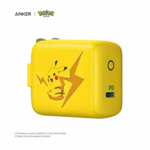 Anker X Pokemon Pikachu Fast Charging Adapter with USB-C to Lightning ...