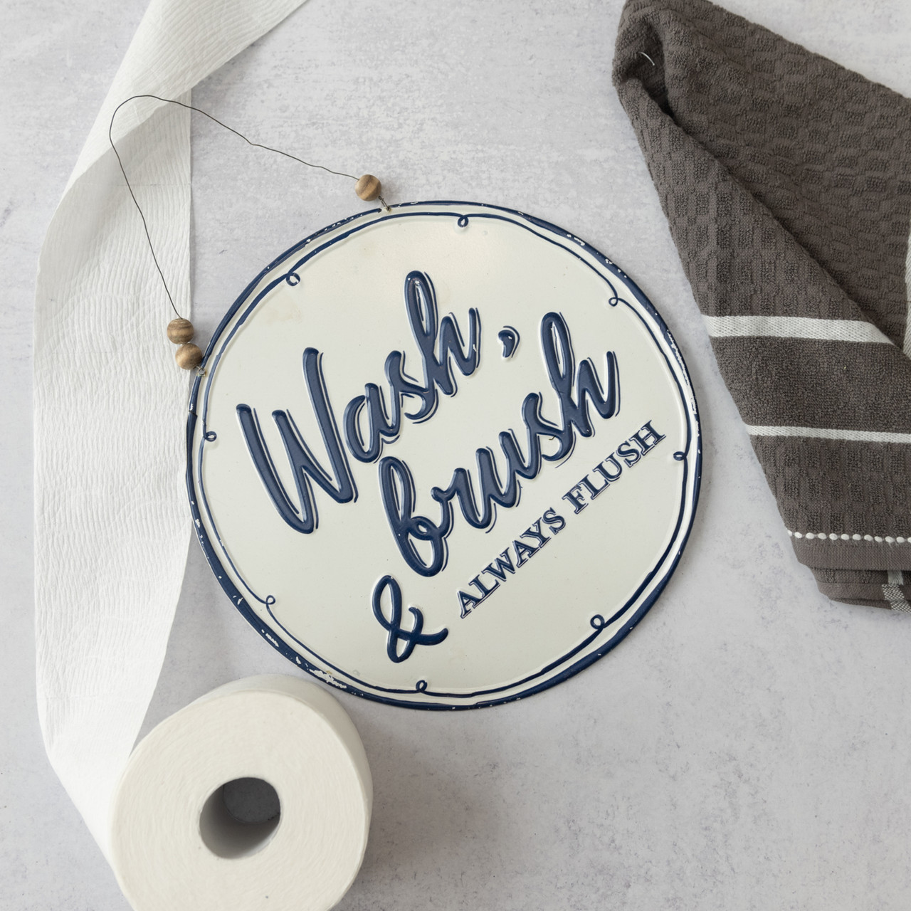 WHITE WASH & BRUSH SIGN - Ragon House