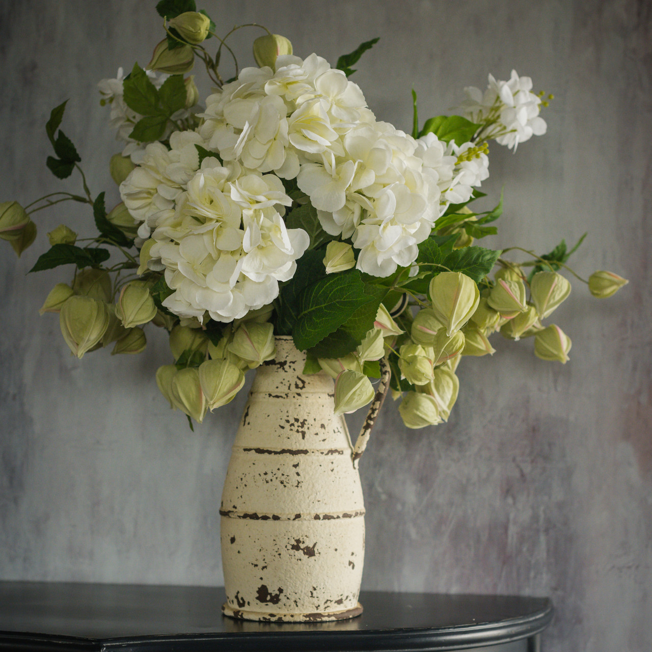 29" CREAM CONE HYDRANGEA SPRAY - Ragon House