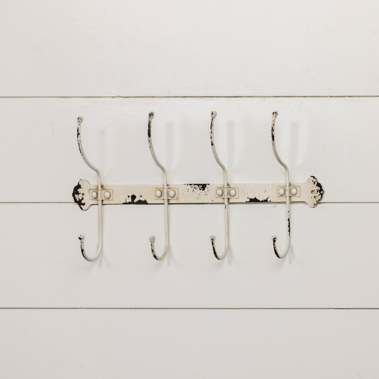 WHITE METAL HOOK RACK - Ragon House