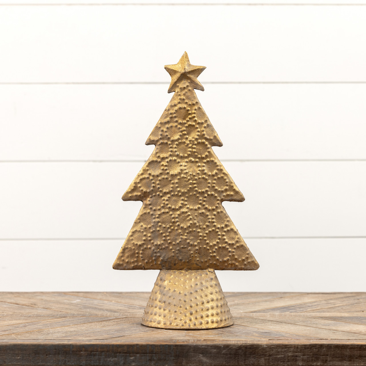 ANTIQUE GOLD METAL TABLETOP TREE - Ragon House