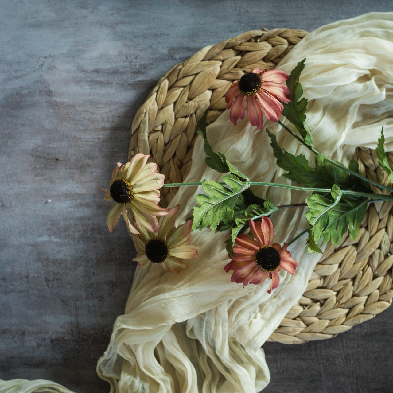 25.5" RUST BLACK-EYED SUSAN SPRAY - Ragon House